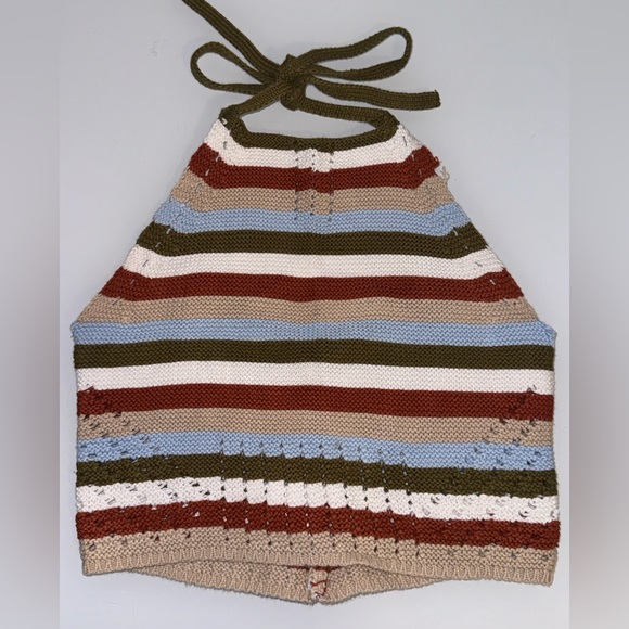 Garage | Tops | Garage Striped Halter Top | Poshmark